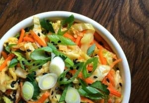 Sautéed Cabbage and Carrots {with Ginger Dressing} – WellPlated.com