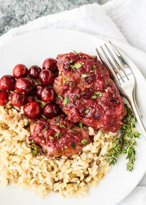 Cranberry Chicken {30 Minute, One Pan Recipe} - Well Plated.com