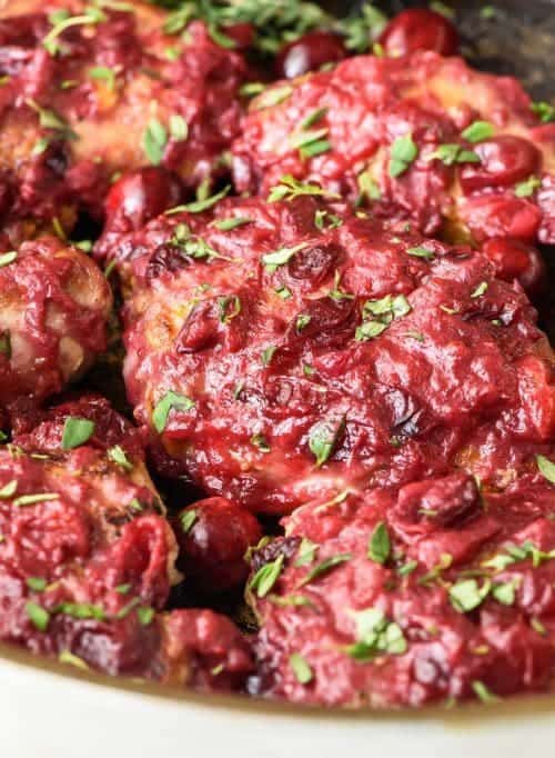Cranberry Chicken {30 Minute, One Pan Recipe} - Well Plated.com