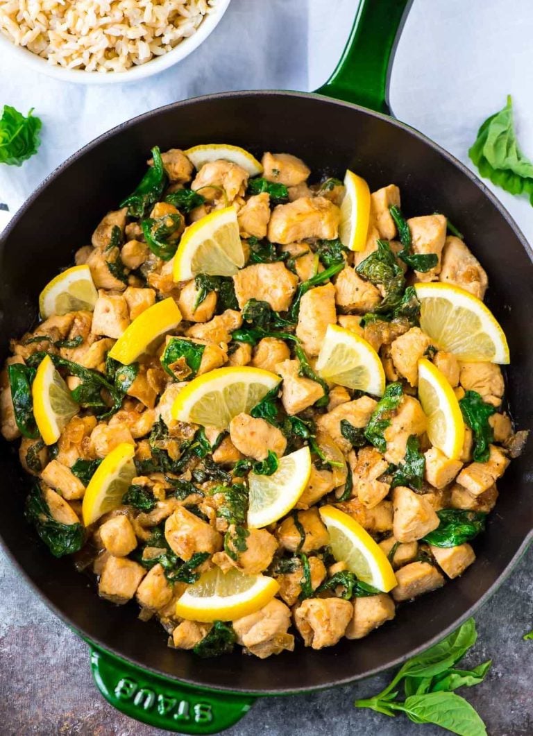 Basil Chicken with Lemon and Spinach – Well Plated by Erin