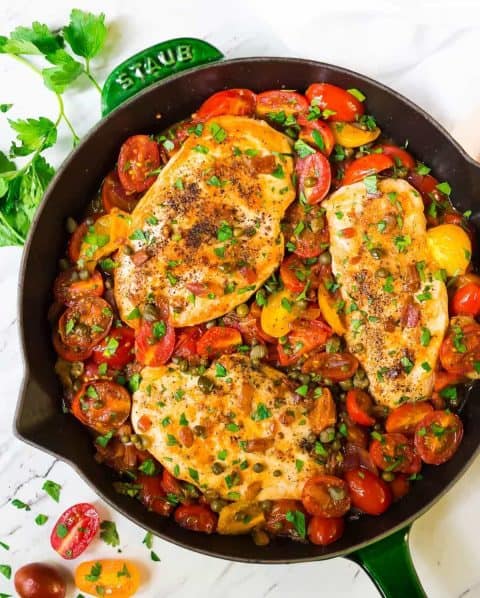 Skillet Tomato Chicken (One-Pan Dinner!) – WellPlated.com