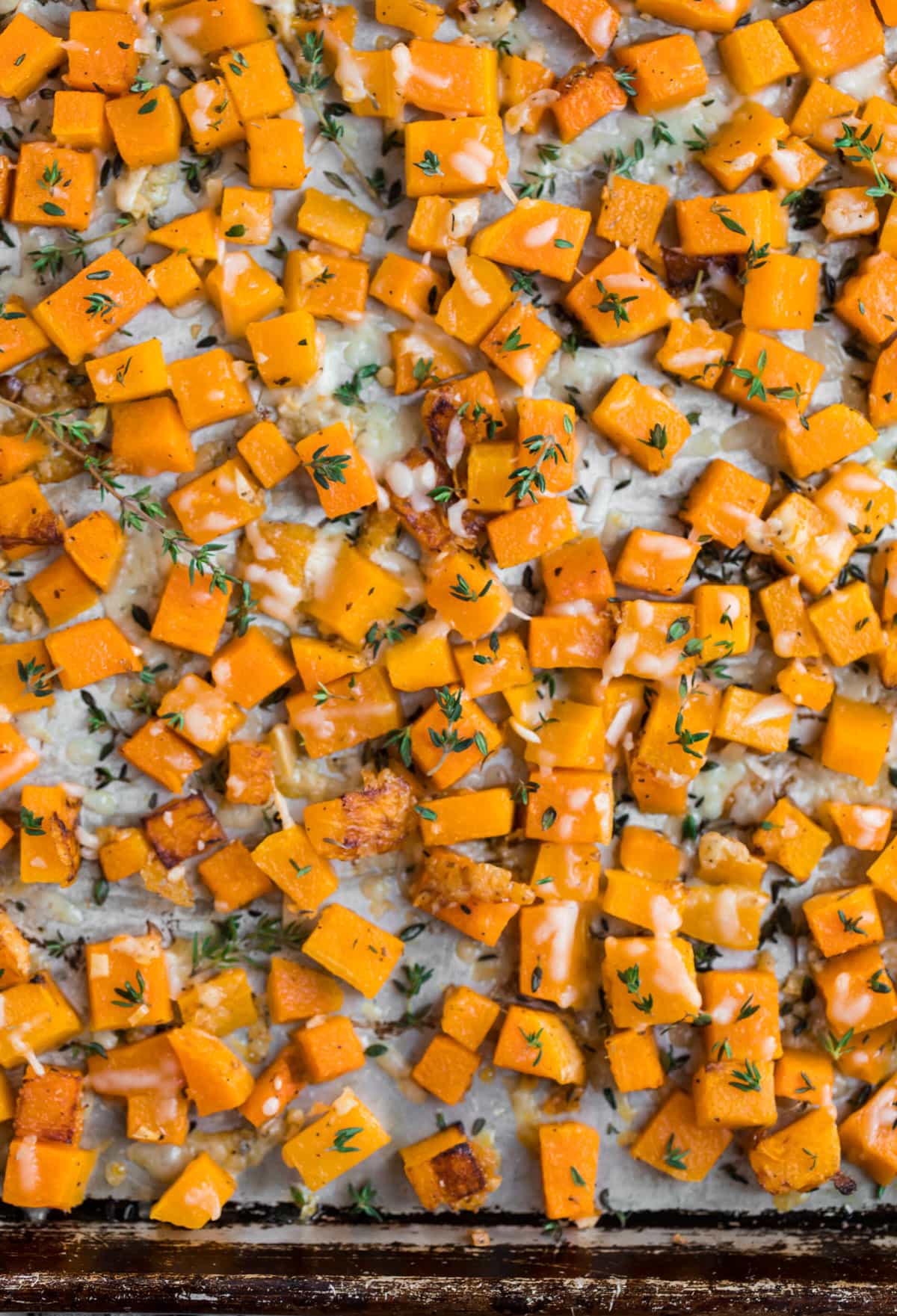 Easy Roasted Butternut Squash Parmesan