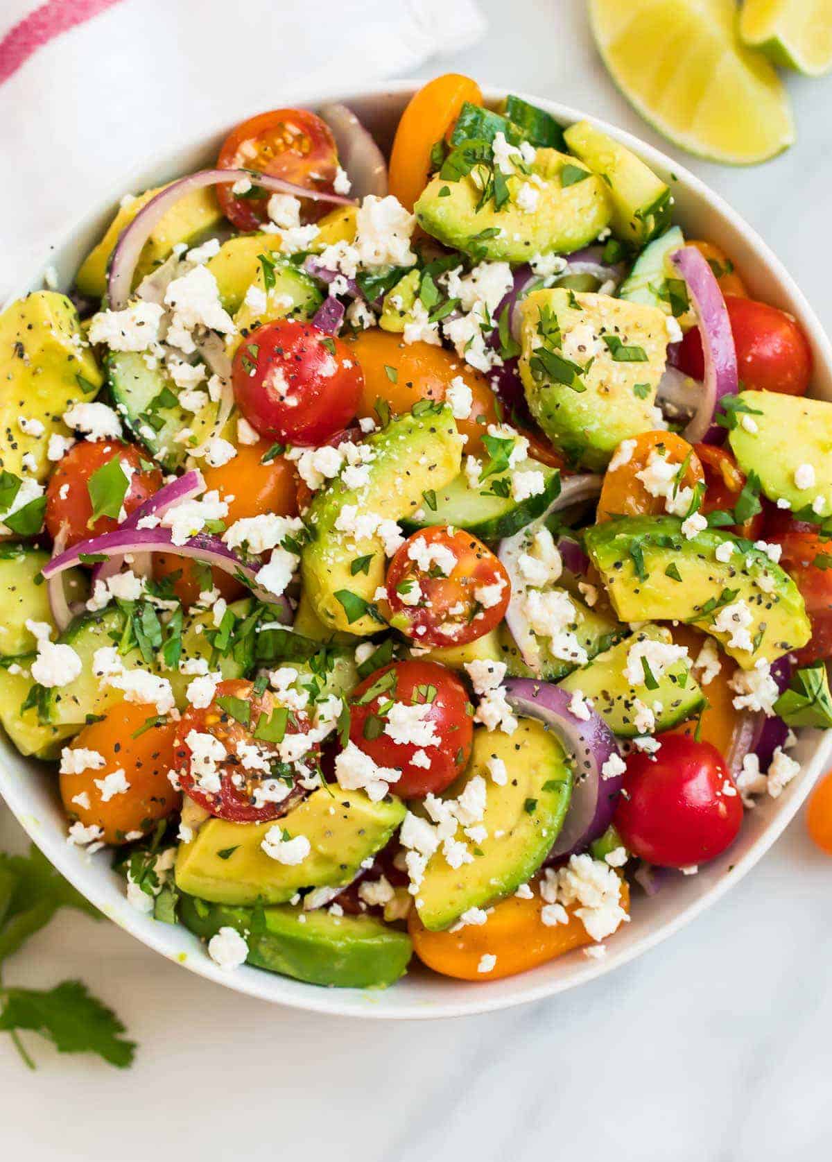 Cucumber Tomato Avocado Salad Recipe Cart Recipe Cart