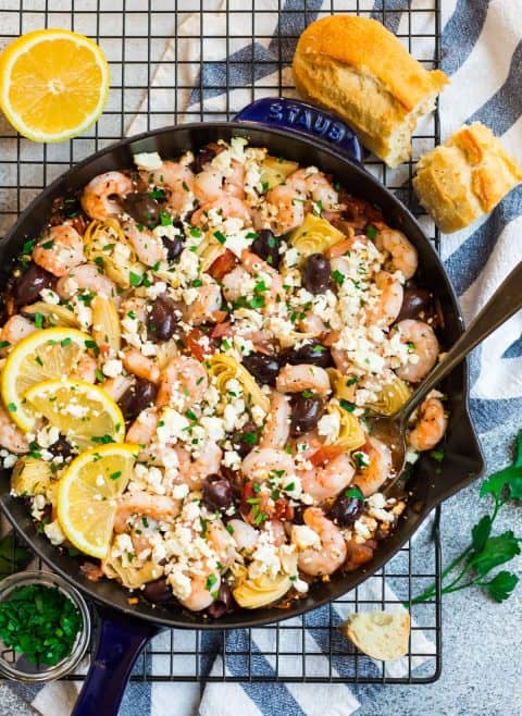 Mediterranean Shrimp {Healthy One-Pan Meal} – WellPlated.com