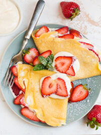 Strawberry Crepes with Cream Cheese Filling – WellPlated.com