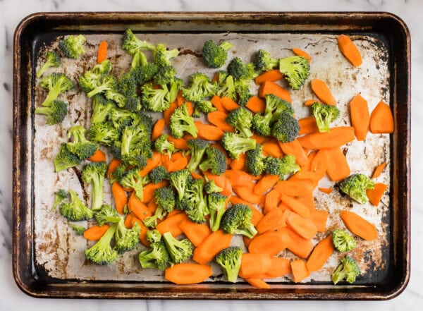 Roasted Broccoli and Carrots with Parmesan – WellPlated.com