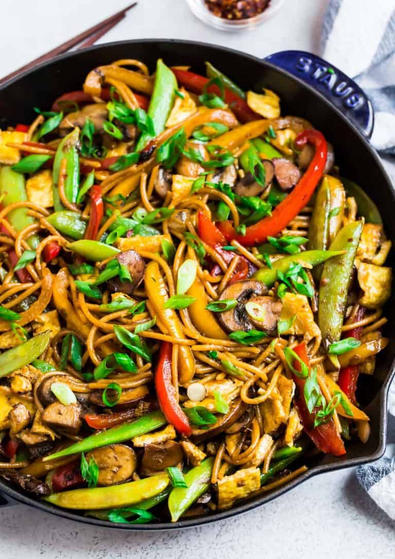 Vegetable Lo Mein {Fast and Healthy!} – WellPlated.com