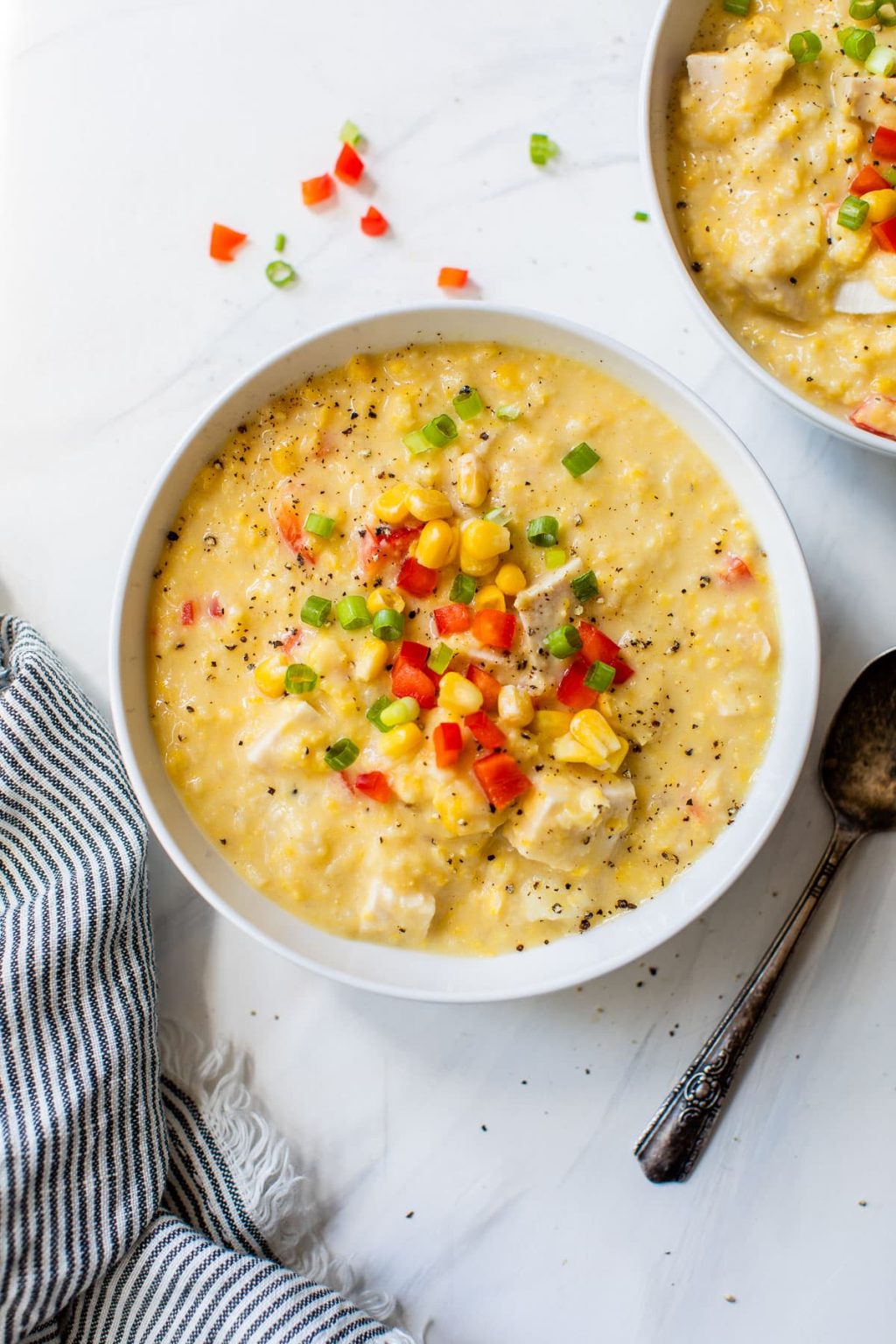 Corn Chicken Chowder {Easy Slow Cooker!} - WellPlated.com