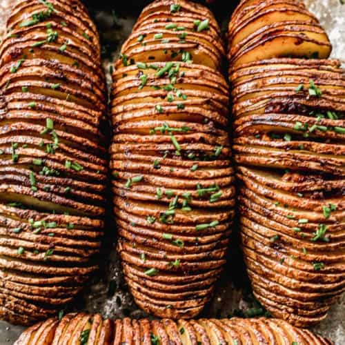 Hasselback Red Potatoes Mini Hasselback Red Potatoes With Burrata