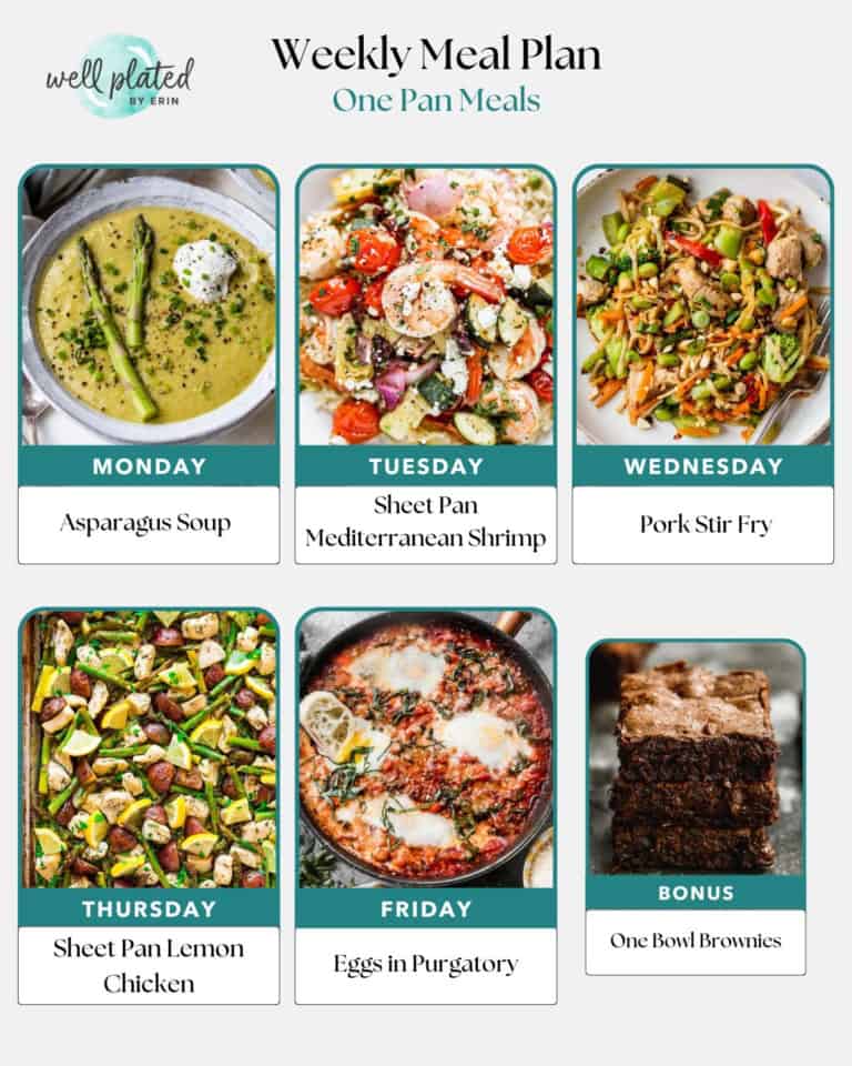 One Pan Weekly Meal Plan – WellPlated.com