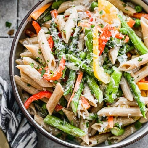 Creamy Pasta Primavera – WellPlated.com