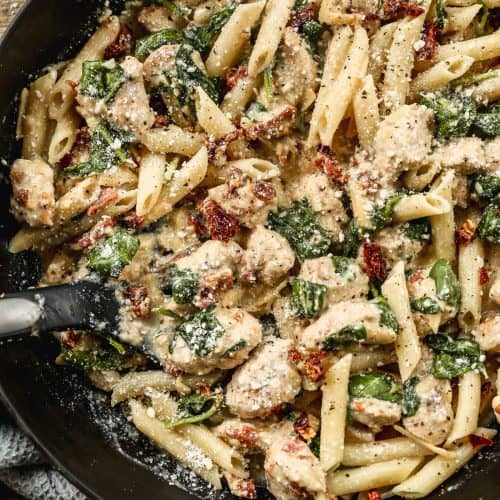 Sun Dried Tomato Chicken Pasta - WellPlated.com